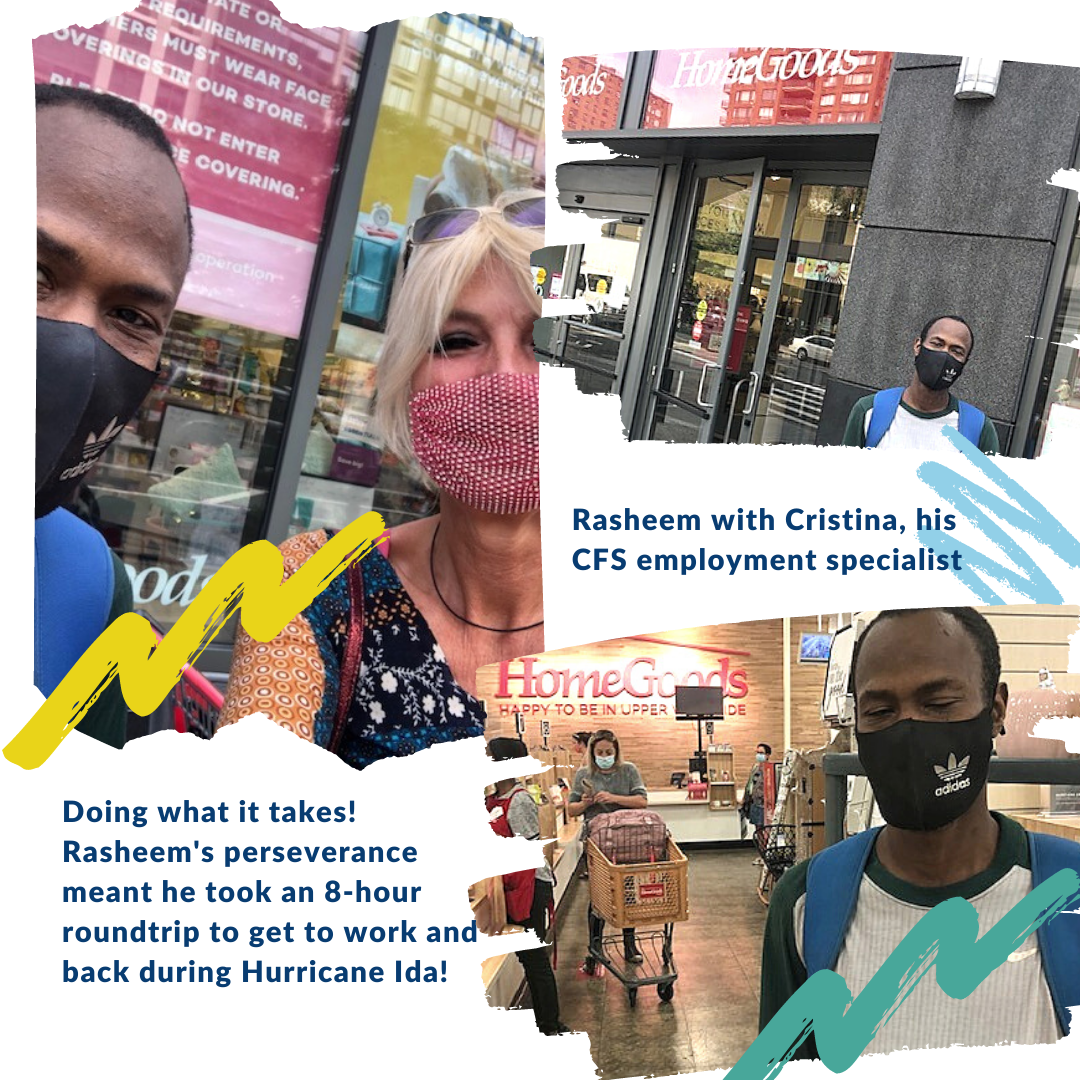 Rasheem's Perseverance: No storm stops him! - The Center for Family Support
